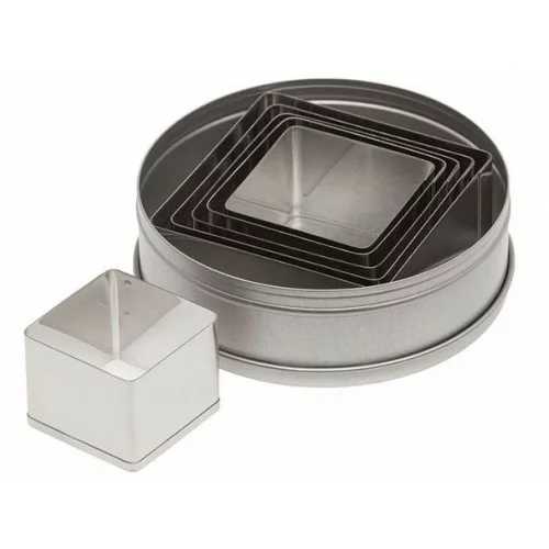 Square Cutter Set in Tin | SugarCraftShop, Glasgow