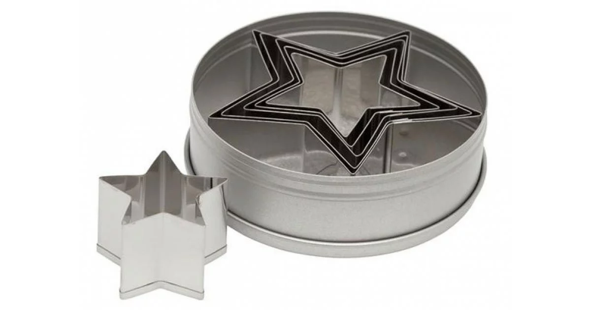 Star Cutter Set in Tin | SugarCraftShop, Glasgow