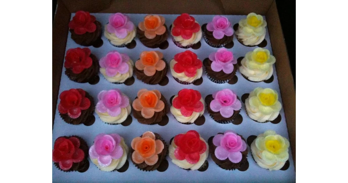 Rose Wafers Large x12 | SugarCraftShop, Glasgow