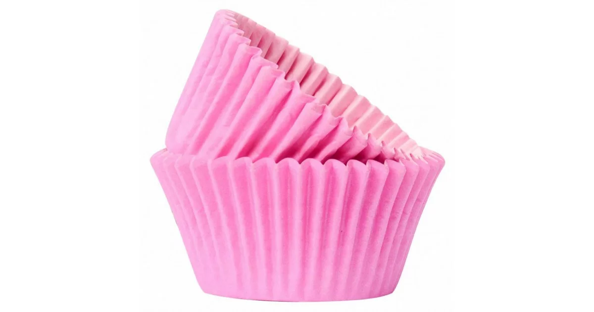 Muffin Paper Cases Sweetie Pink x50 | SugarCraftShop, Glasgow
