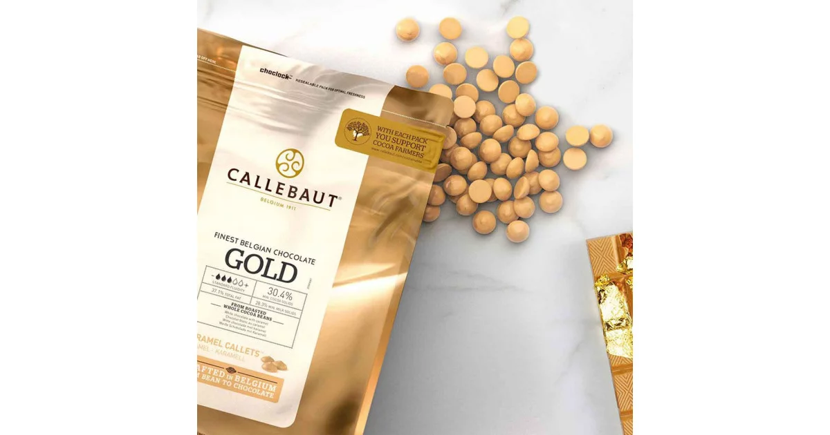 SO1 Callebaut Gold Chocolate Caramel Callets™ 500g | SugarCraftShop ...