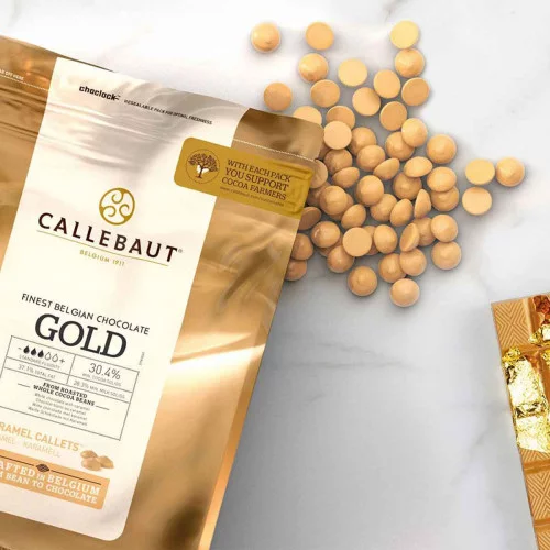 SO1 Callebaut Gold Chocolate Caramel Callets™ 500g | SugarCraftShop ...