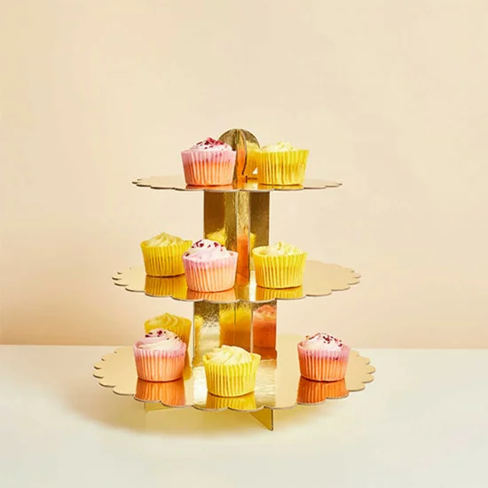 3-Tier Cupcake Stand Gold | SugarCraftShop, Glasgow