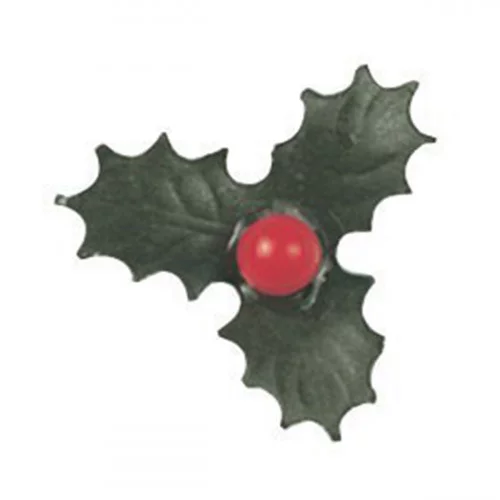 Paper Holly Leaves x3 & Berry | SugarCraftShop, Glasgow