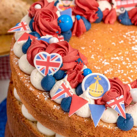 Union Jack Edible Bunting x28 | SugarCraftShop, Glasgow