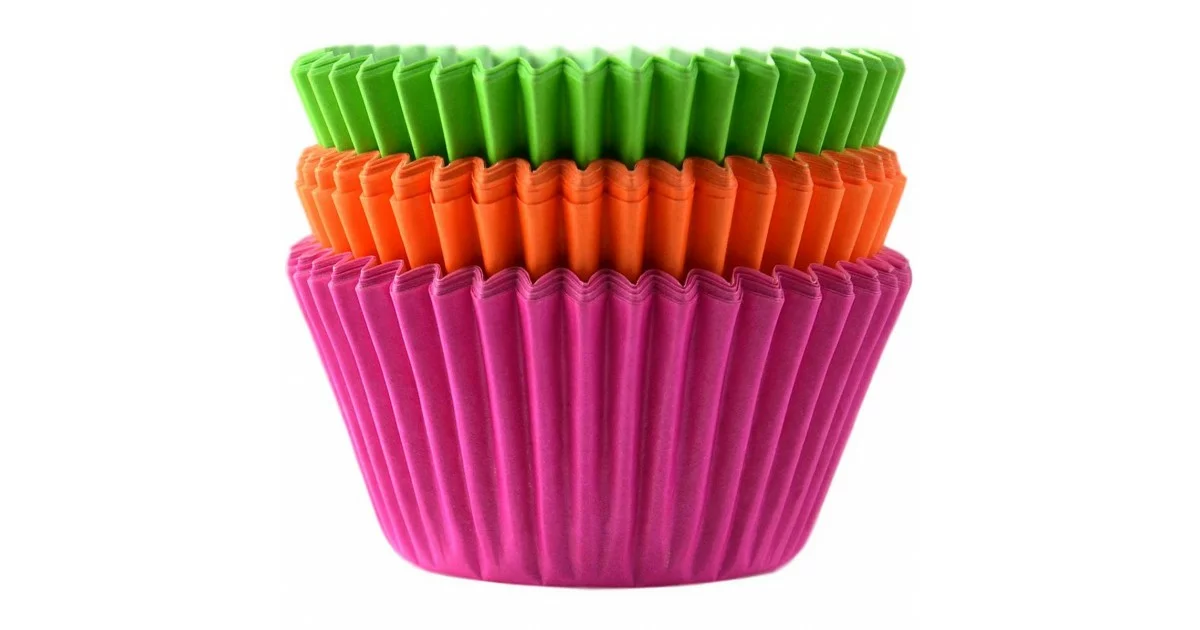 Muffin Paper Cases Neon x75 | SugarCraftShop, Glasgow