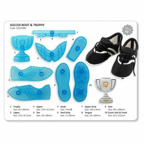 Soccer Boot & Trophy Cutter Set | SugarCraftShop, Glasgow