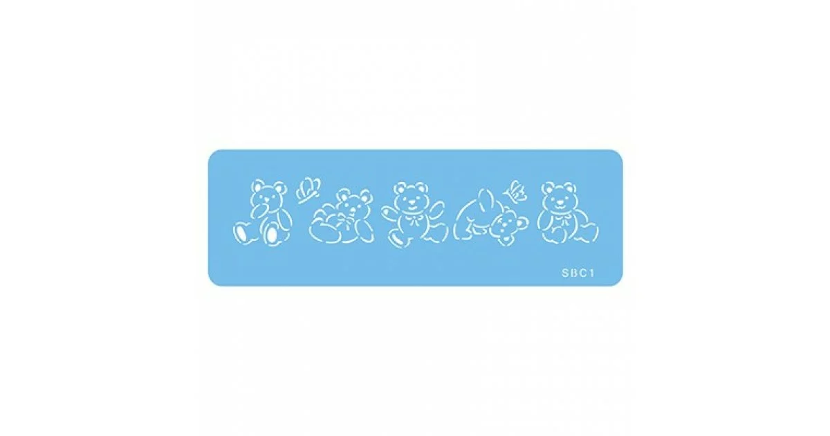 Tumbling Ted Stencil | SugarCraftShop, Glasgow