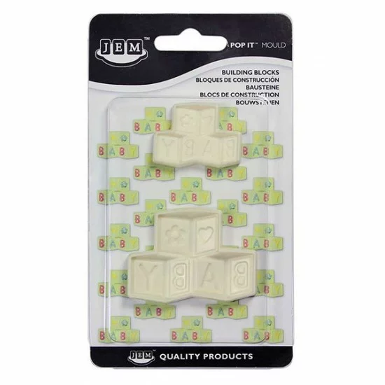 Pop It Building Blocks Mould Set | SugarCraftShop, Glasgow