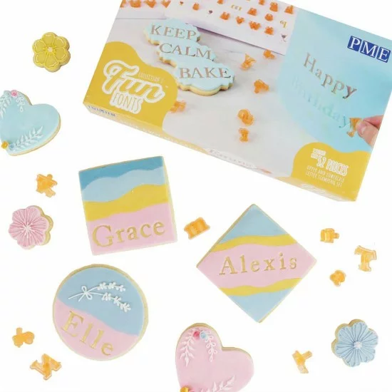 Fun Fonts Alphabet Upper & Lower Letters Stamp Collection #2 ...