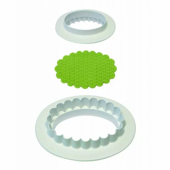 Plaque Cutter Plain & Fluted Oval Set of 2 | SugarCraftShop, Glasgow