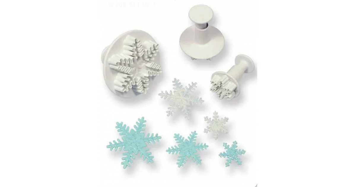 Snowflake Plunger Cutter Set | SugarCraftShop, Glasgow
