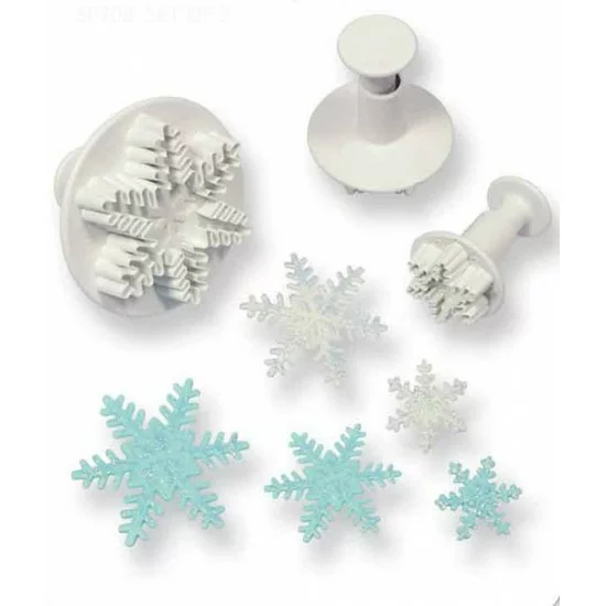 Snowflake Plunger Cutter Set | SugarCraftShop, Glasgow