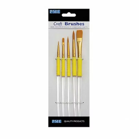 Craft Brush Set Regular mixed width| SugarCraftShop, Glasgow