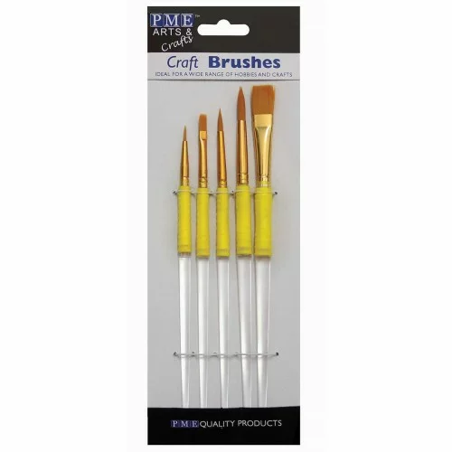 Craft Brush Set Regular mixed width| SugarCraftShop, Glasgow