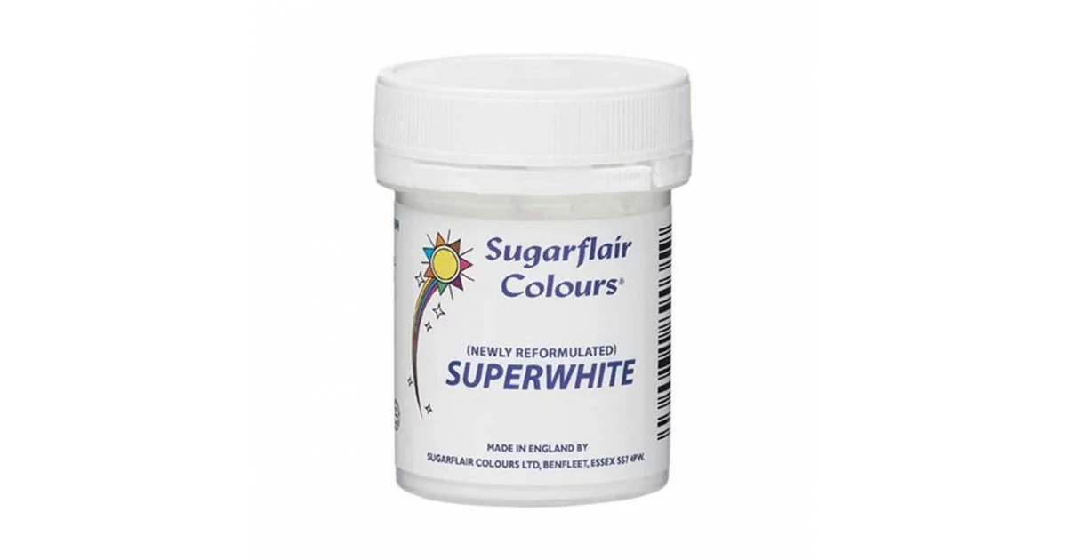 SuperWhite (E171 Free) 20g | SugarCraftShop, Glasgow