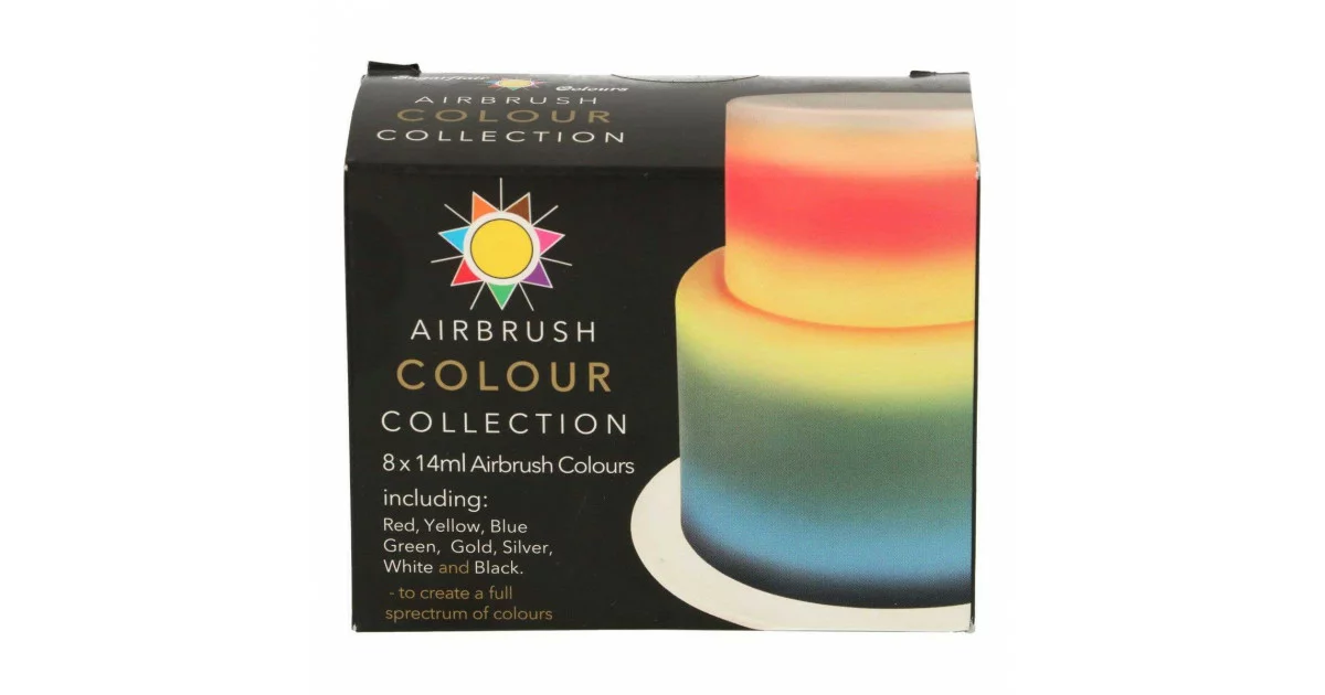 Airbrush Colour Set x 8 | SugarCraftShop, Glasgow