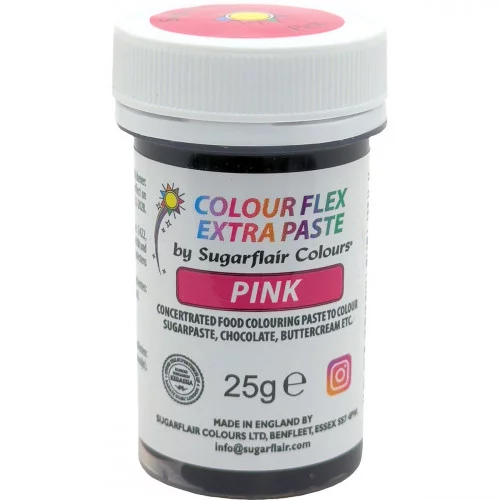 Colour Flex Extra Paste Pink 25g | SugarCraftShop, Glasgow