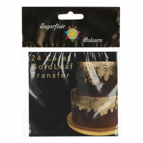 Edible Gold Leaf Transfer Sheet 8cm x1 | SugarCraftShop, Glasgow