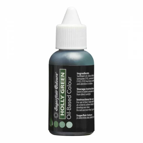 Oil-Based Colour Holly Green 30ml | SugarCraftShop, Glasgow