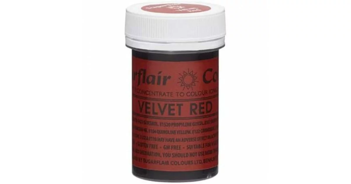 Spectral Paste Velvet Red 25g | SugarCraftShop, Glasgow