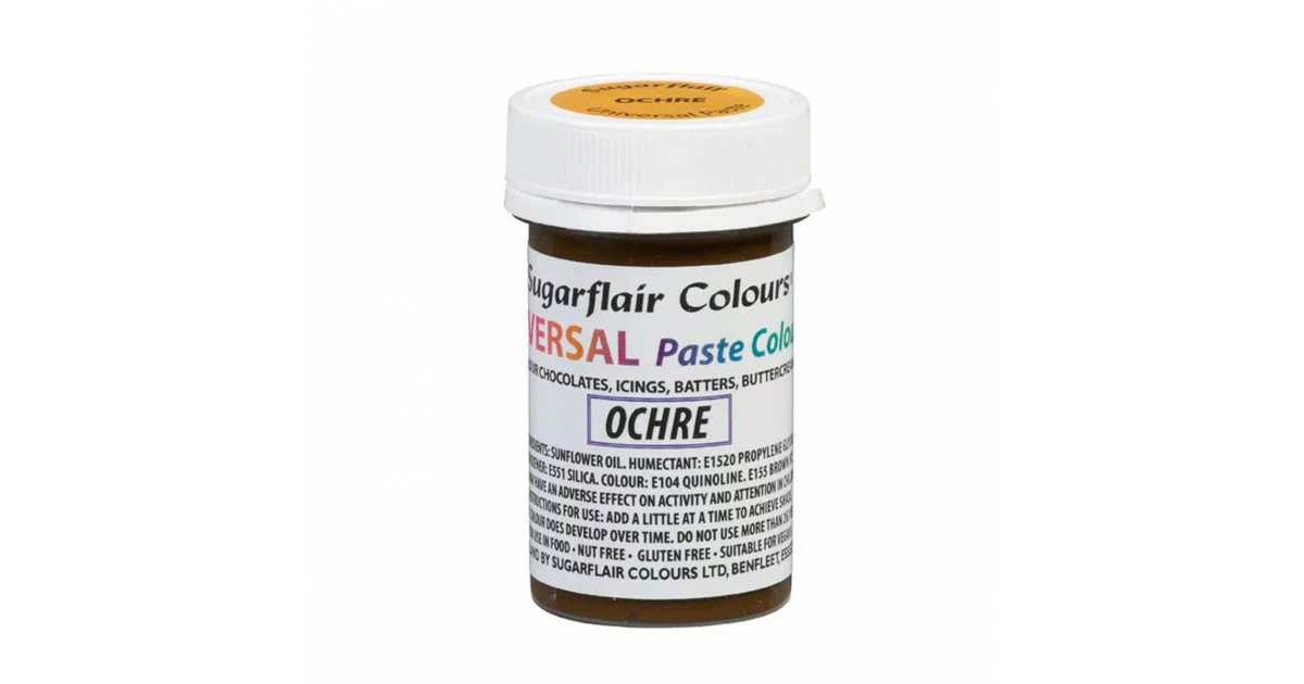 Universal Paste Ochre 22g | SugarCraftShop, Glasgow