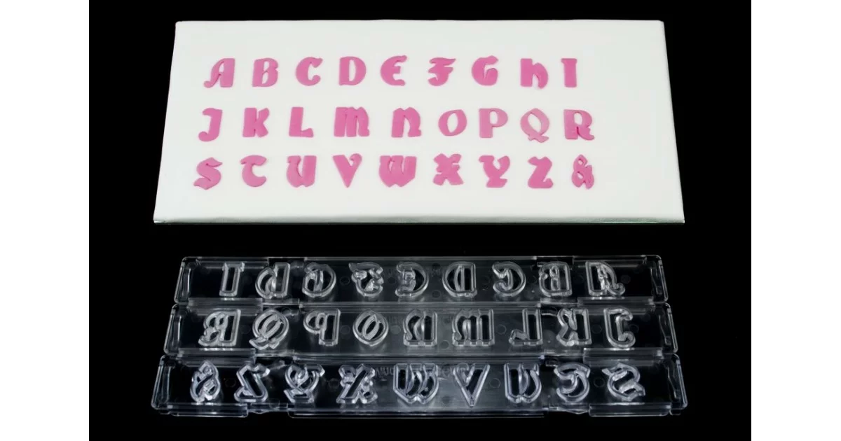 Clikstix Gothic Alphabet Upper Case | SugarCraftShop, Glasgow
