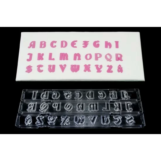 Clikstix Gothic Alphabet Upper Case | SugarCraftShop, Glasgow